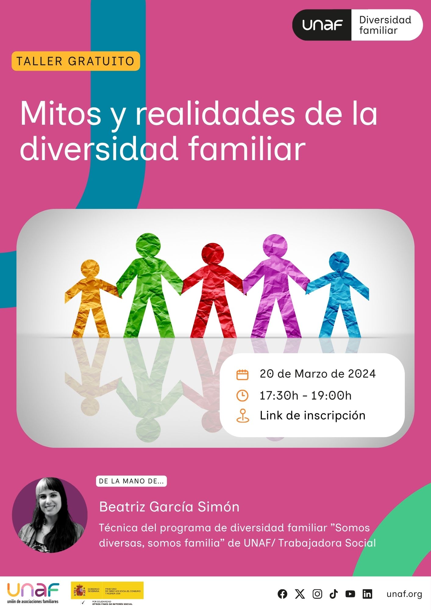 Taller Mitos y realidades de la diversidad familiar | UNAF