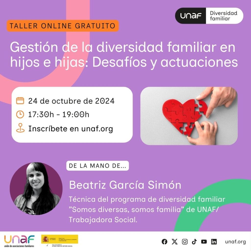 Gestión de la diversidad familiar en hijos e hijas: Desafíos y actuaciones | UNAF